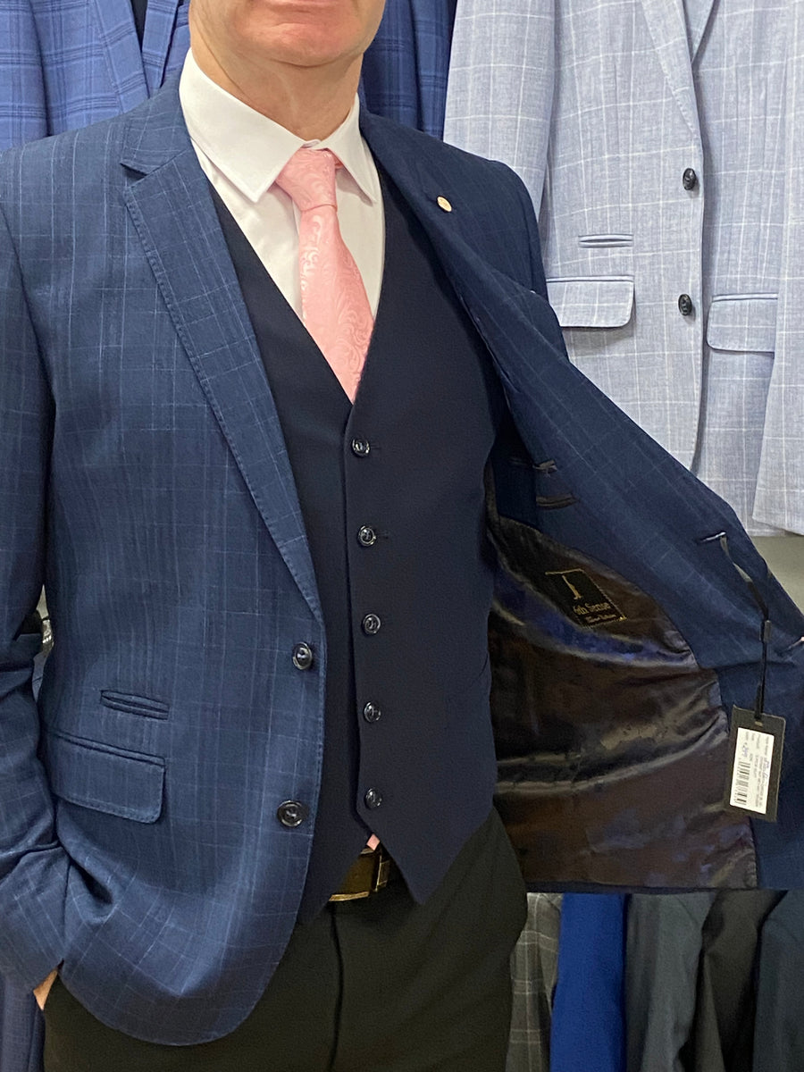 6TH Sense Mens Suit Smith Dress Blue – Phillips Menswear