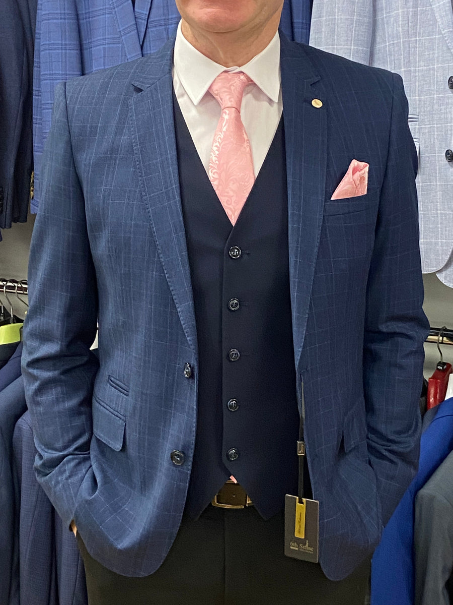 6TH Sense Mens Suit Smith Dress Blue – Phillips Menswear