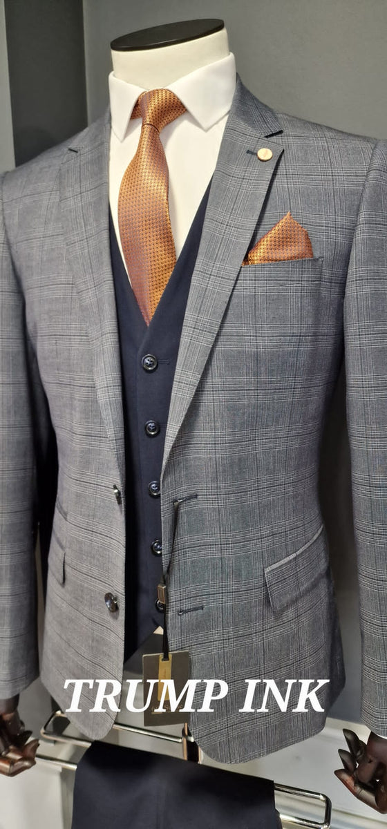 6TH Sense Mens Suit Trump Ink – Phillips Menswear